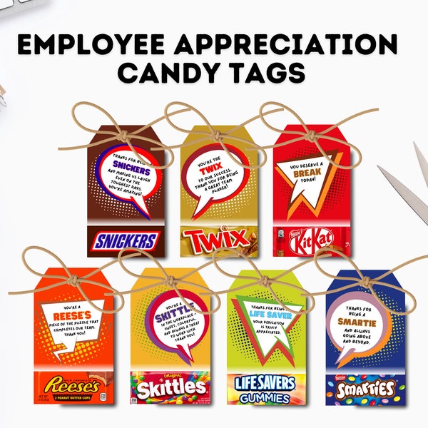 Employee Appreciation Candy Bar - Etsy