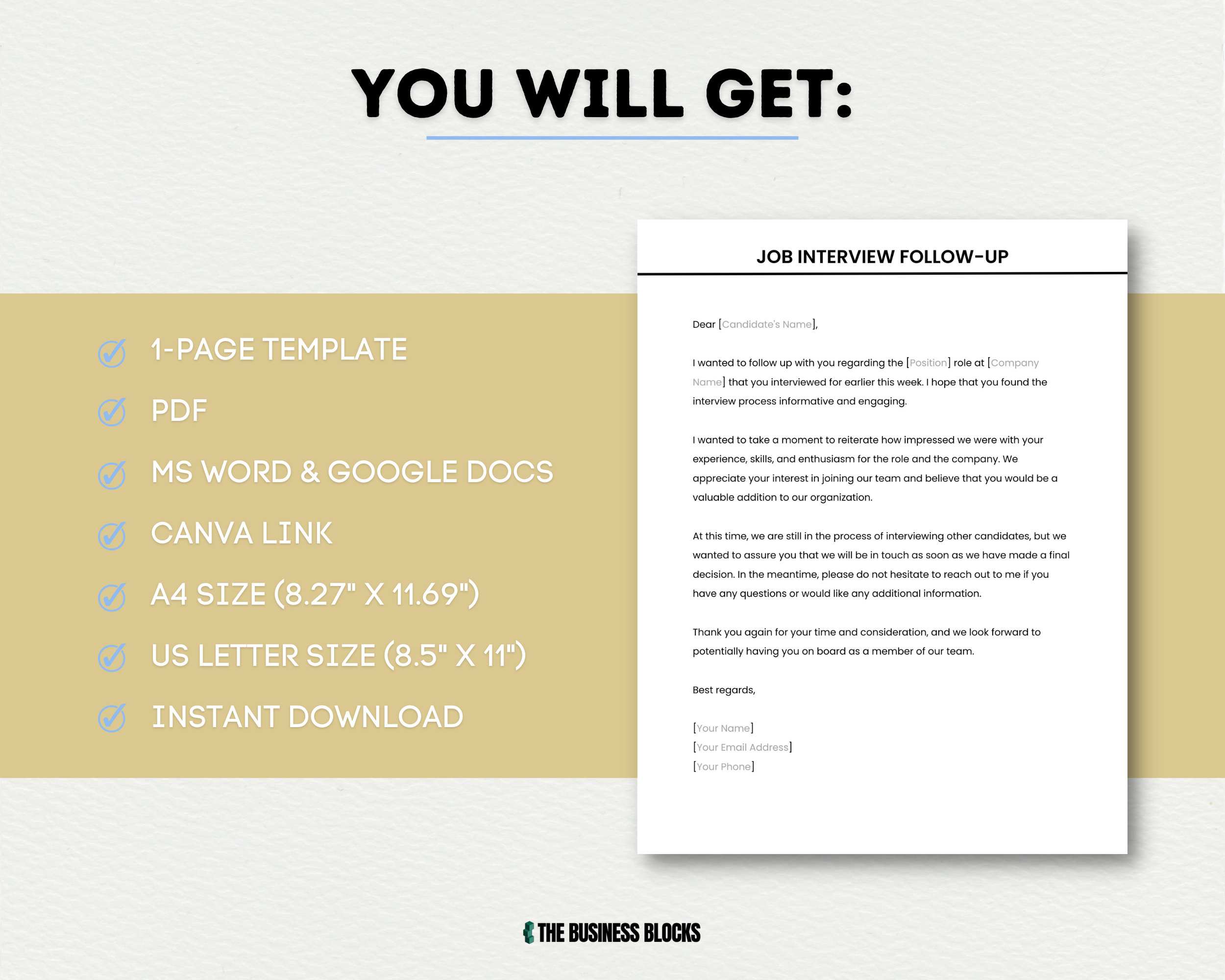 Interview Follow up Letter Thank You Interview Letter for Job Interview ...