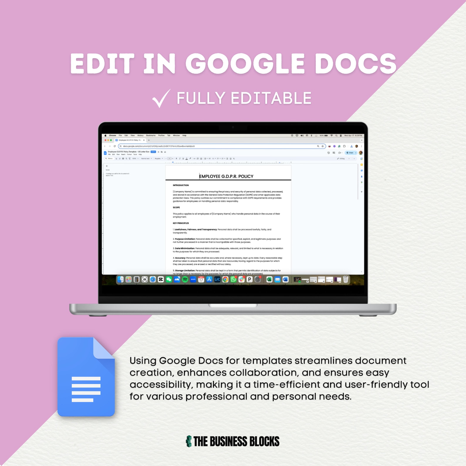 Employee GDPR Policy Template Data Privacy Policy GDPR Compliance ...