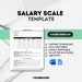 Employee Salary Scale Template Salary Structure Pay Scale Template ...