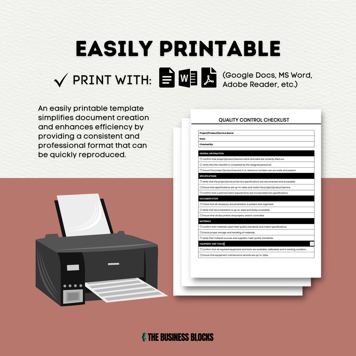 Quality Control Checklist Template Quality Assurance Checklist ...
