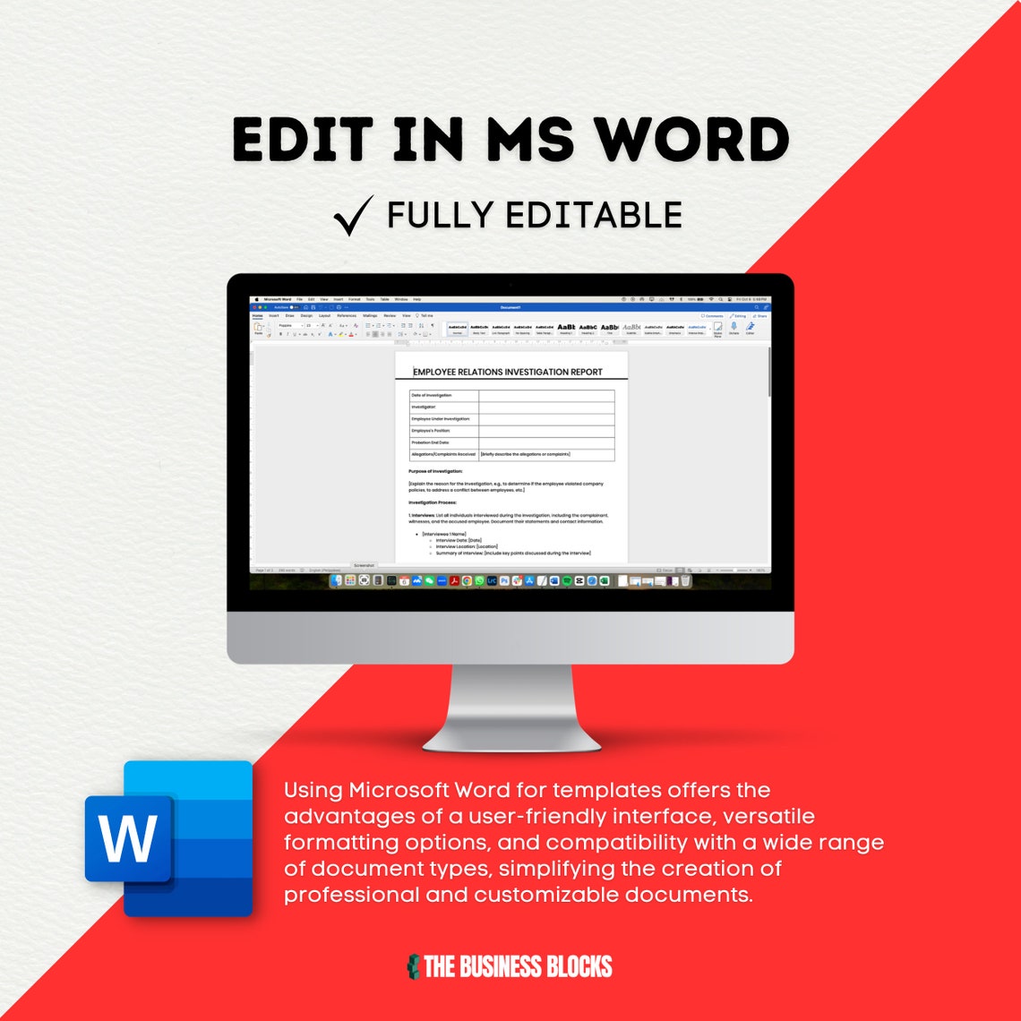 Employee Relations Investigation Report Template: HR Investigation ...