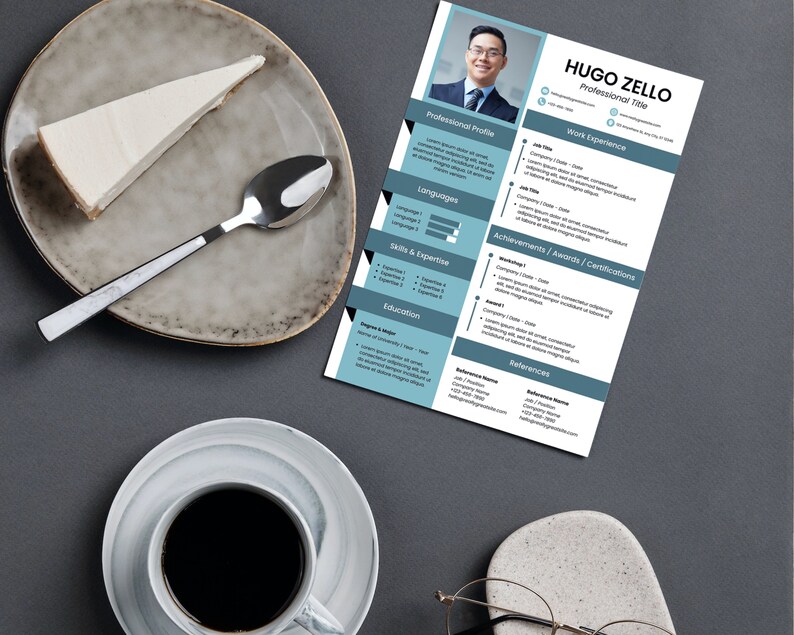 Resume Canva Business Card Templates Simple Modern Resume Template ...