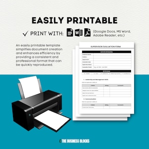 Supervisor Evaluation Form Template Manager Feedback Form Leadership ...