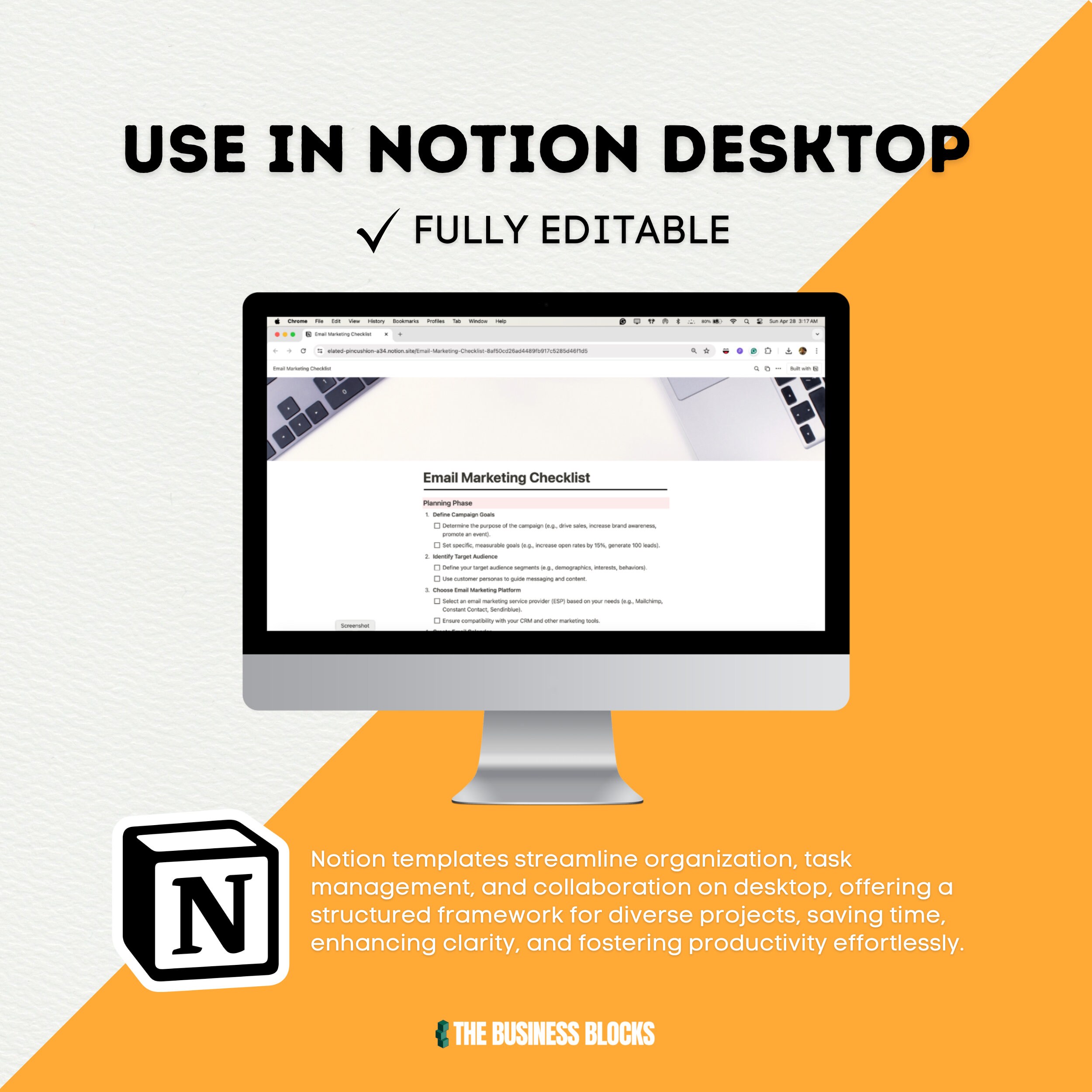 Notion Email Marketing Checklist Template: Email Campaign Planner ...