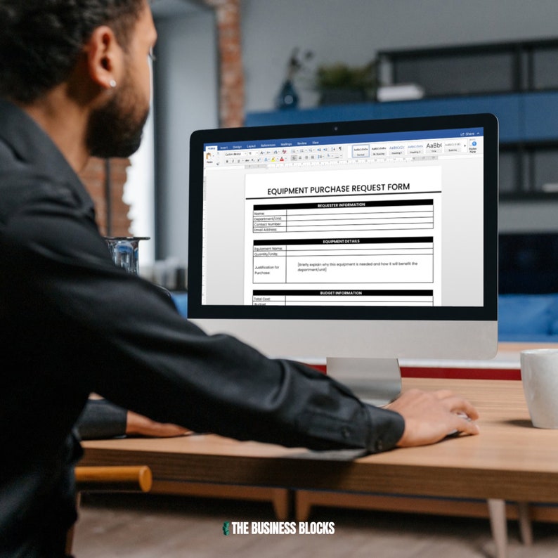 Equipment Purchase Request Form Template Customizable Equipment Request ...