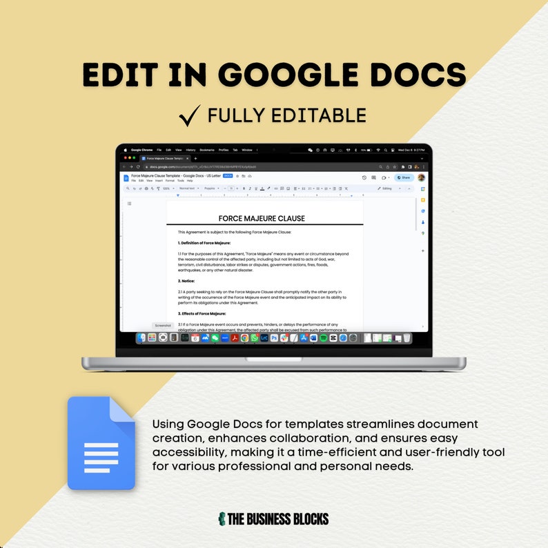 Force Majeure Clause Template: Business Interruption, Acts of God ...