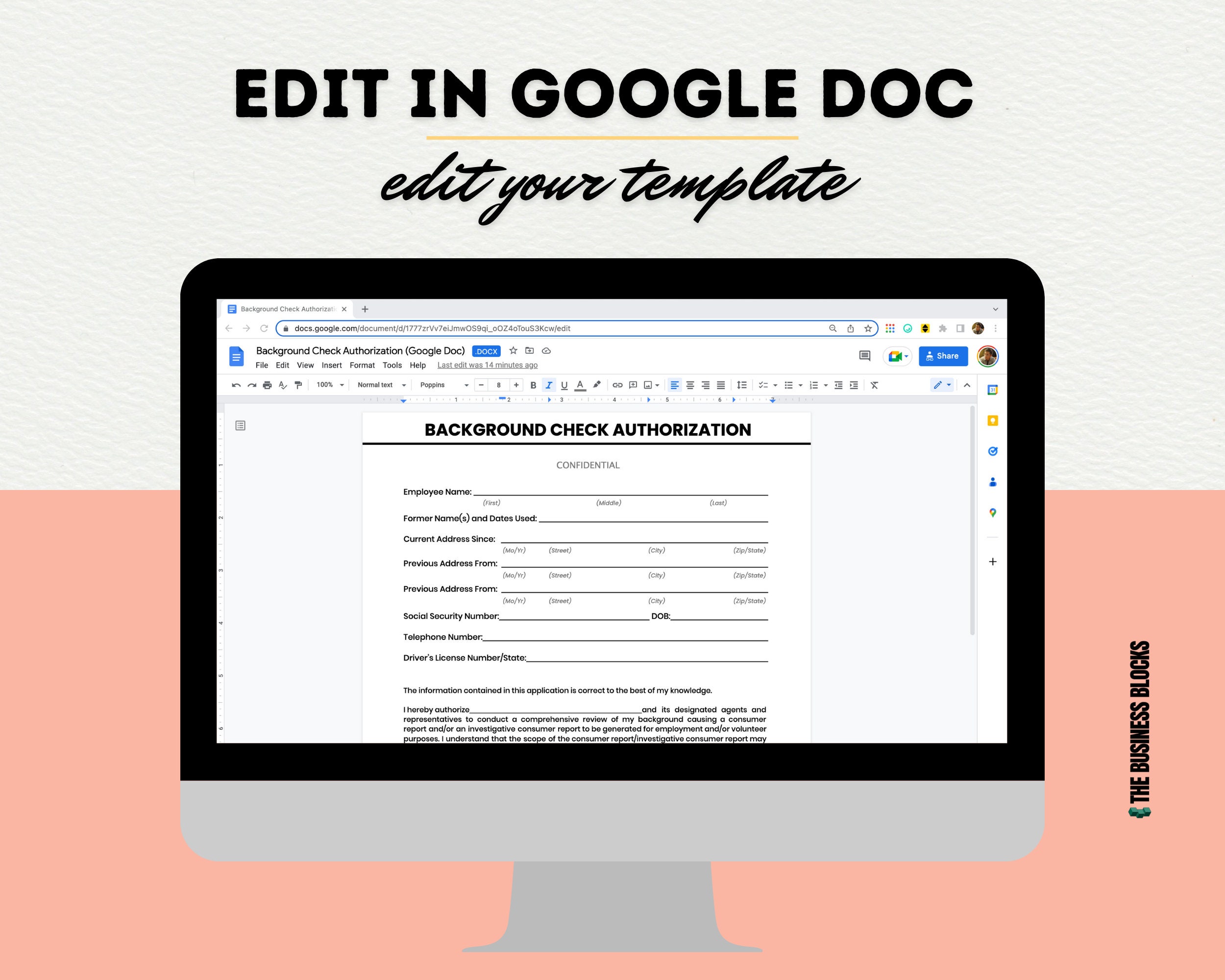 Employee Background Check Form Background Consent Reference Check ...