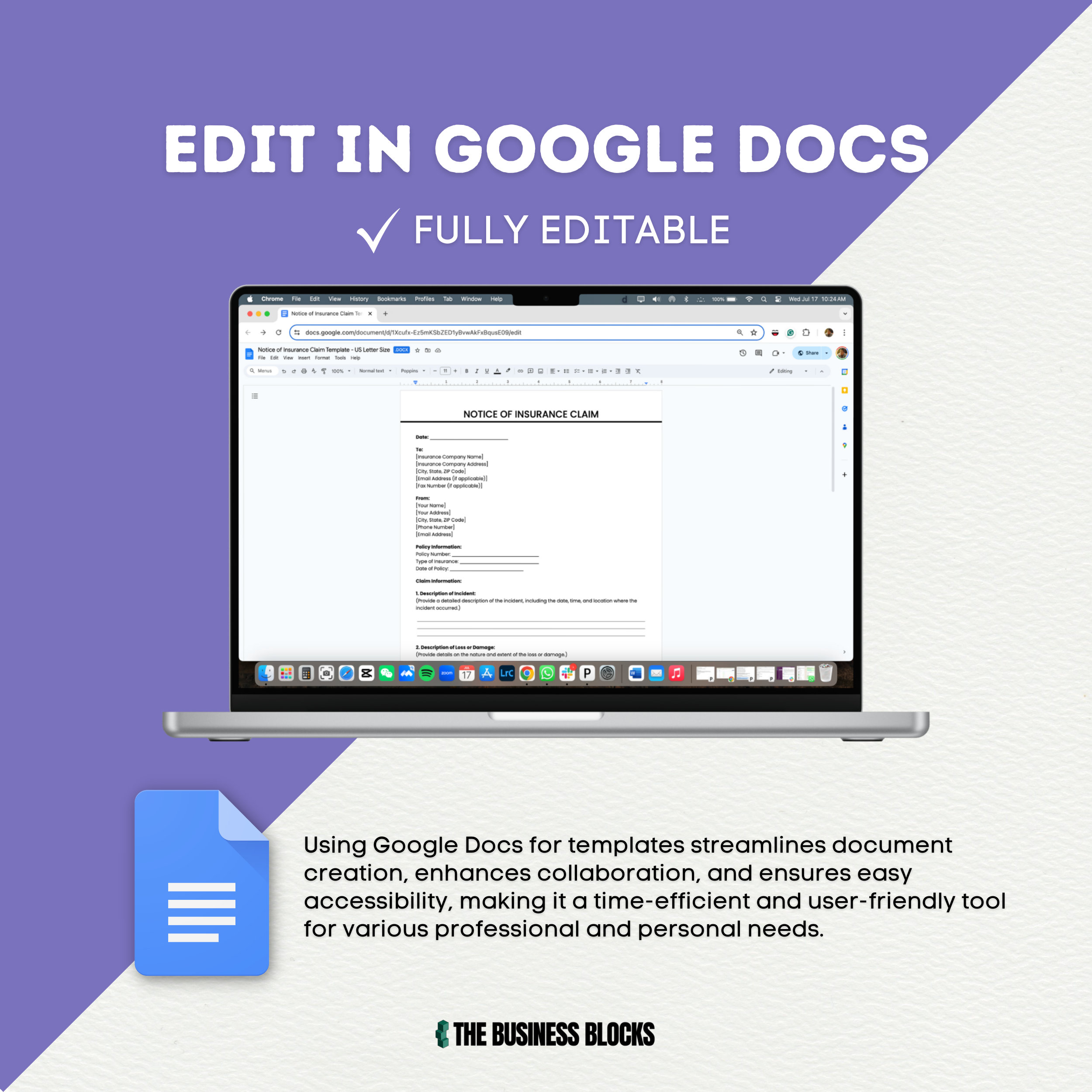 Insurance Claim Notice Template: Editable Google Docs, MS Word (US ...