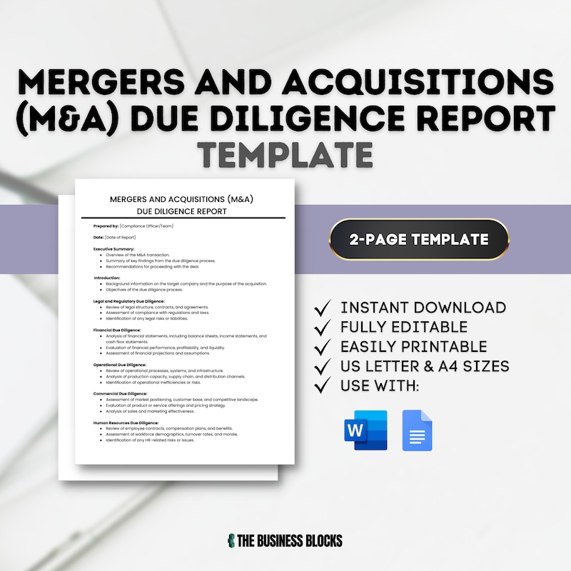 Due Diligence Template - Etsy UK