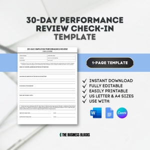 Employee Review Performance Review Template Employee Evaluation Form 30 ...
