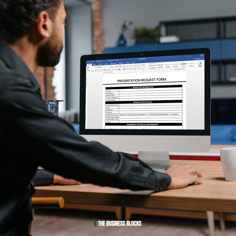 Presentation Request Form Template: Editable Business Form (digital ...