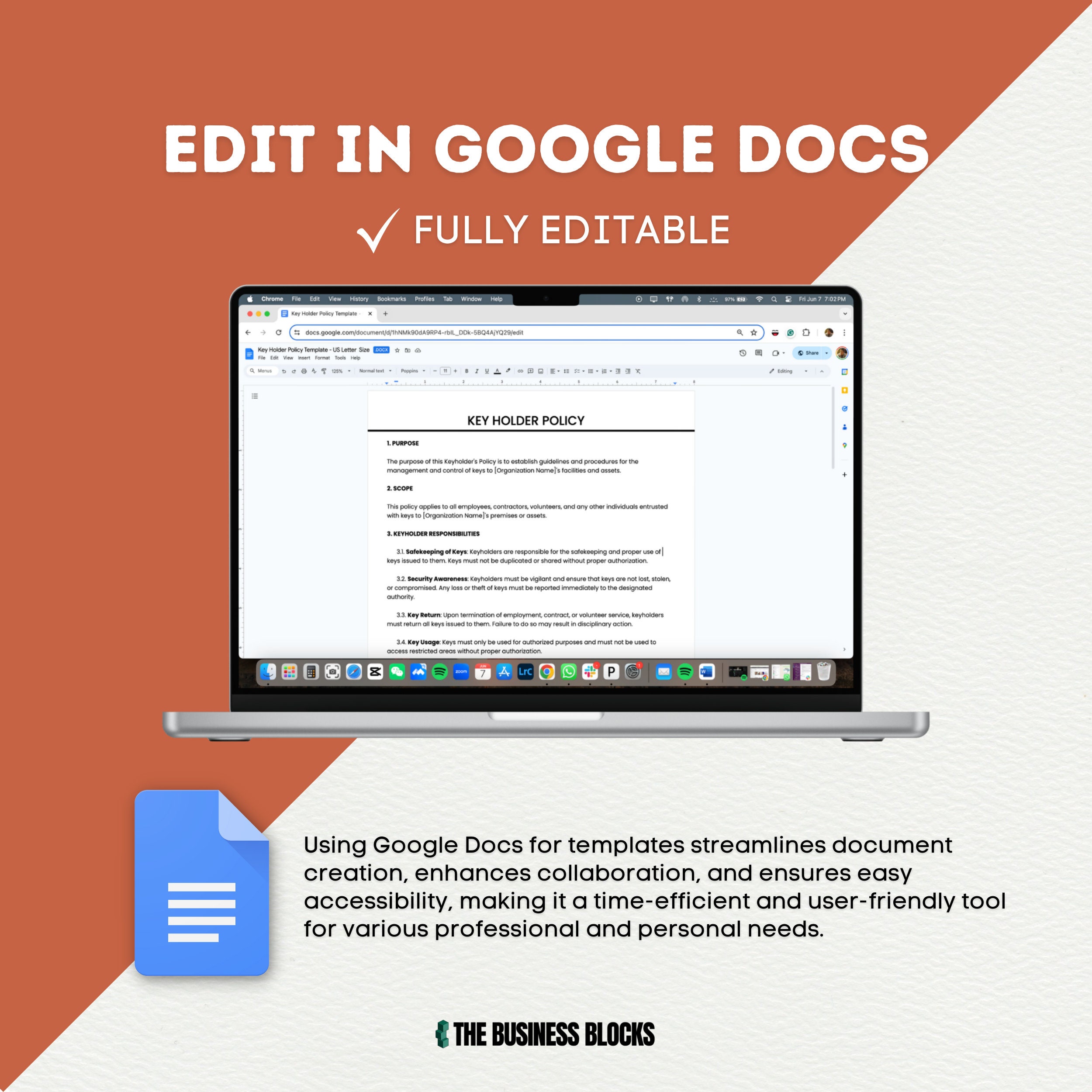 Key Holder Policy Template Key Holder Agreement Key Holder ...