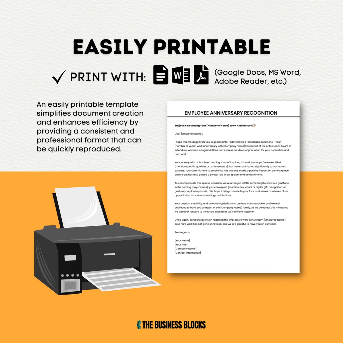 Employee Anniversary Recognition Template Anniversary Celebration ...