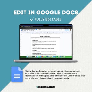 Ad Campaign Brief Template: Social Media & Content (google Docs, MS ...