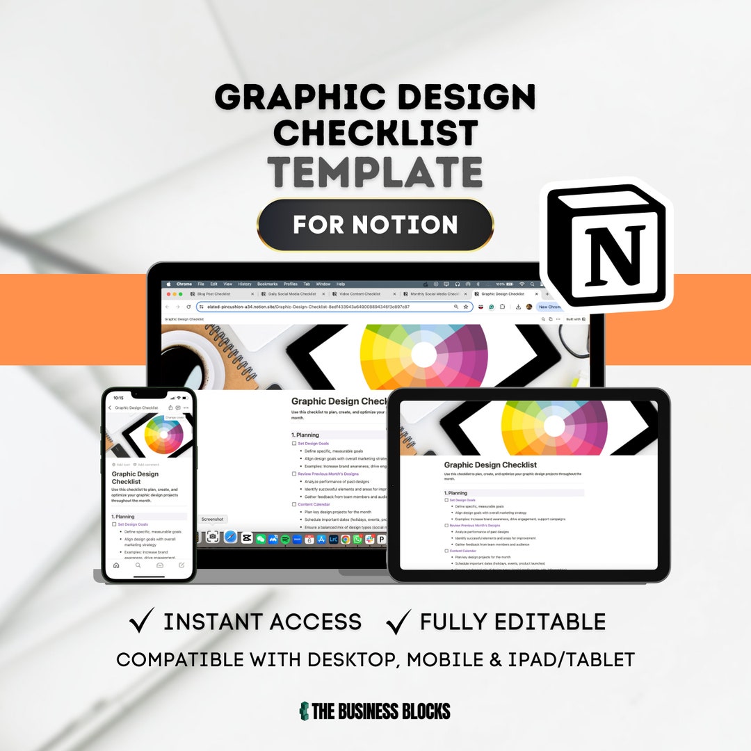 NOTION Graphic Design Checklist Template Graphic Design Workflow ...