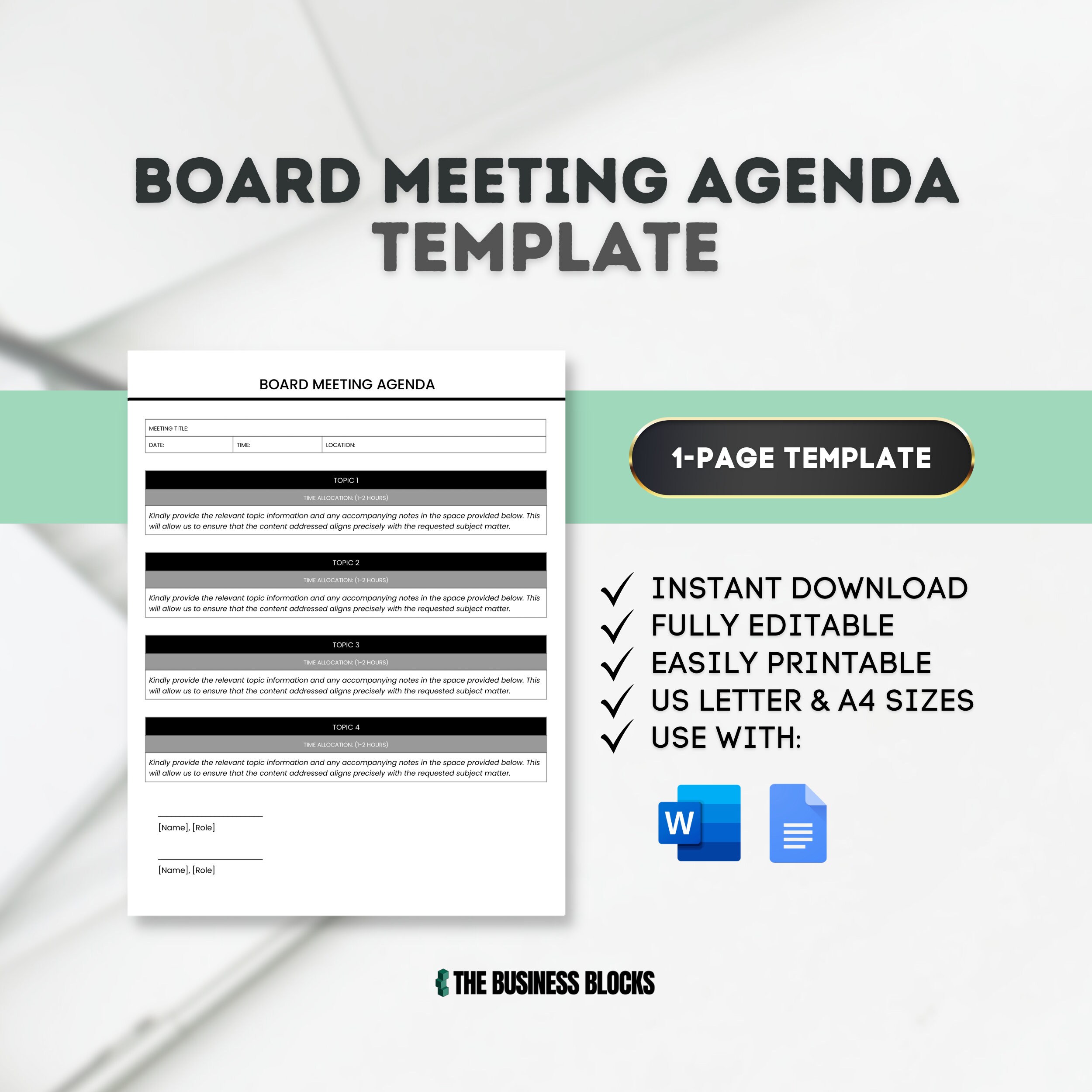 Meeting Agenda Template Meeting Notes Template Printable Meeting ...