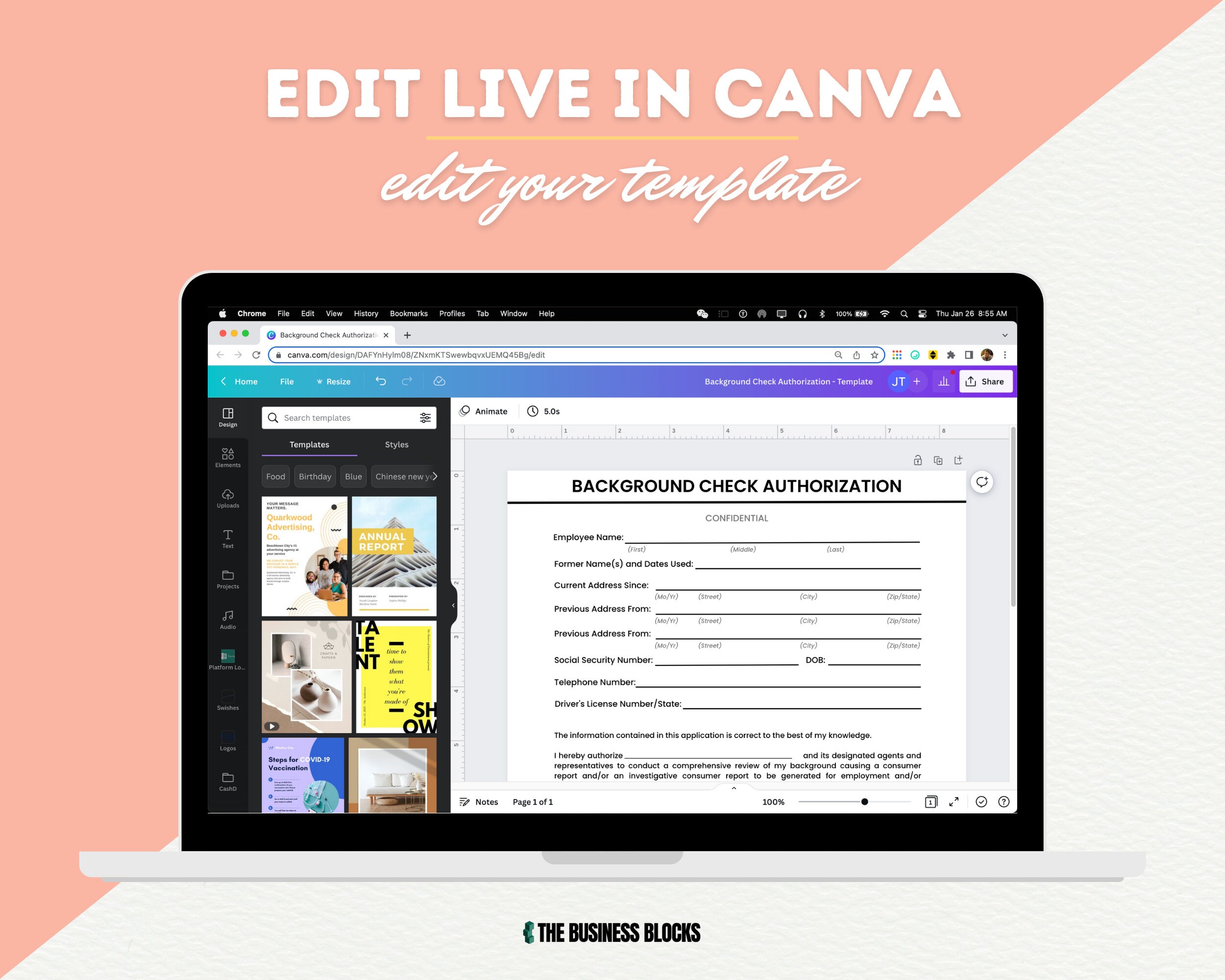Employee Background Check Form Background Consent Reference Check ...