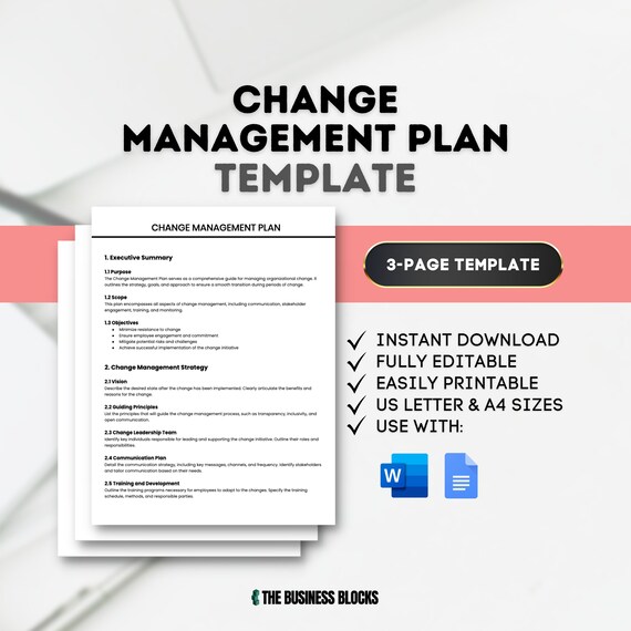 Organizational Change Announcement Template