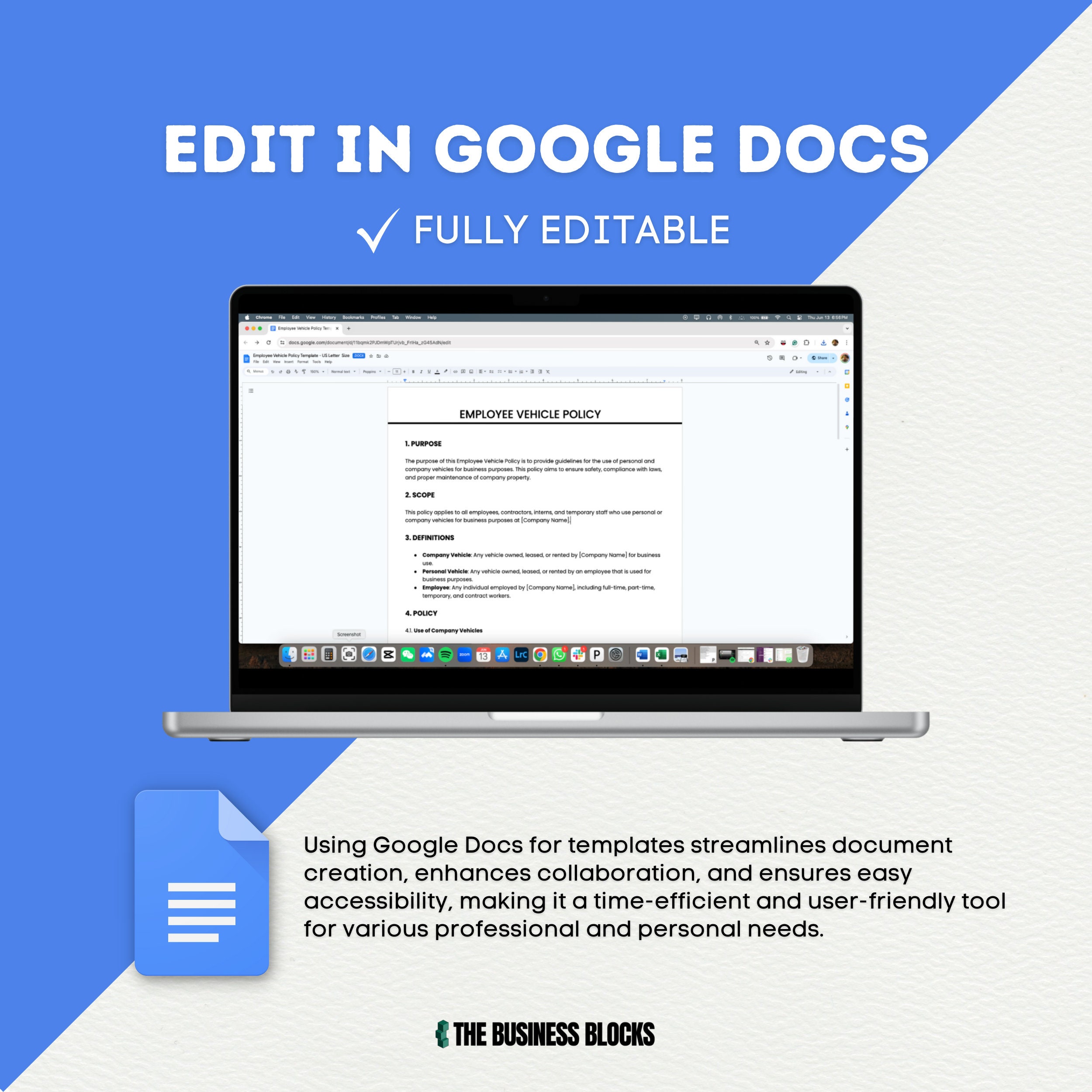 Employee Vehicle Policy Template Employee Car Policy Office Vehicle Use ...