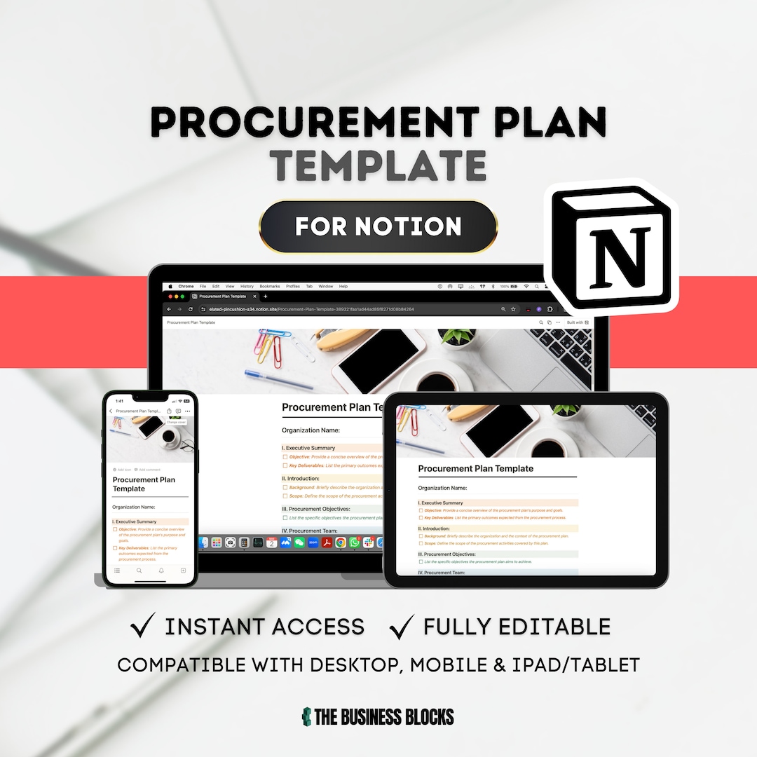 NOTION Procurement Plan Template Procurement Strategy Template ...
