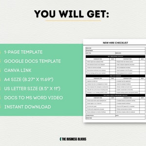 Employee Onboarding Checklist Template: New Hire Training (digital ...