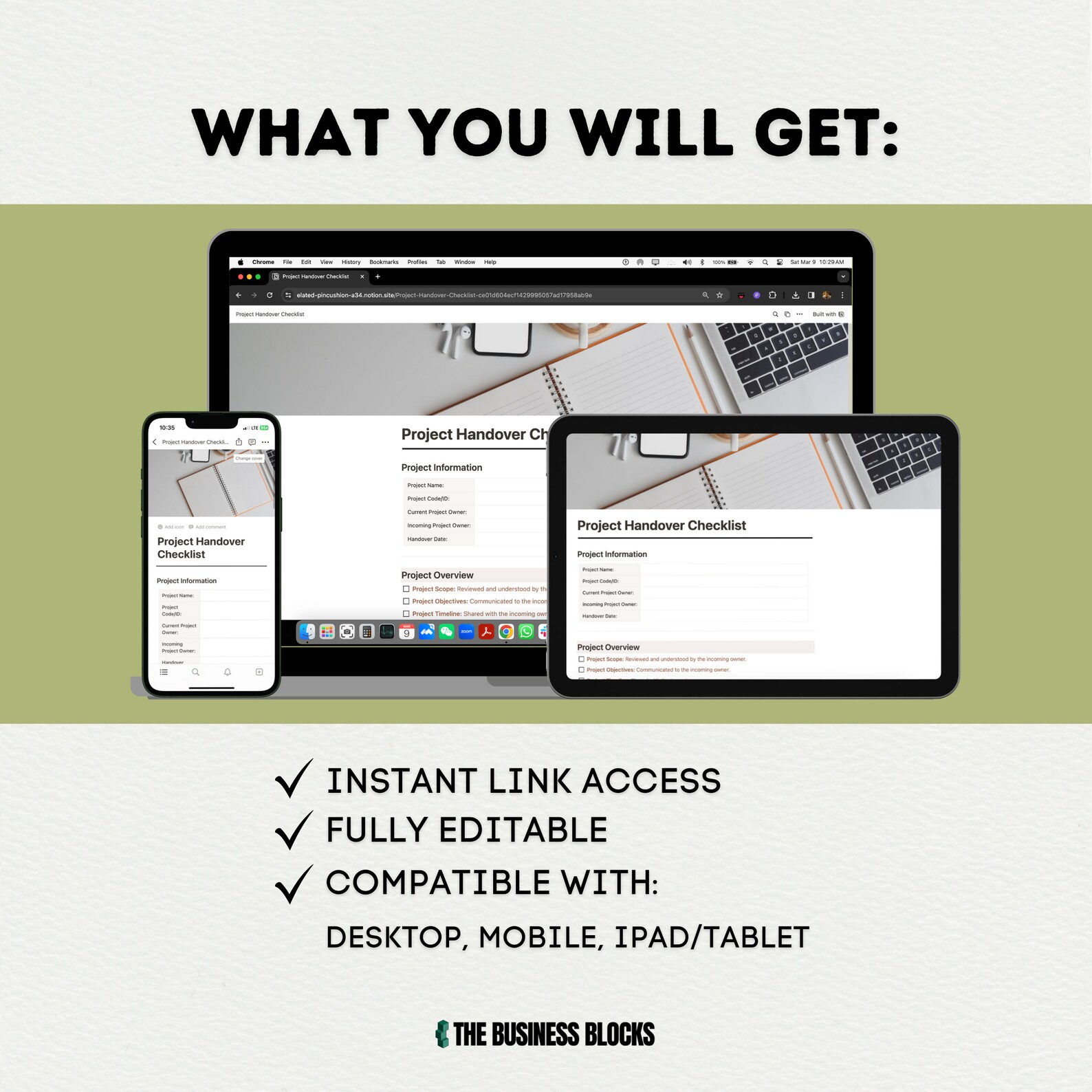 NOTION Project Handover Checklist Template Project Transition Checklist for Notion Handover ...