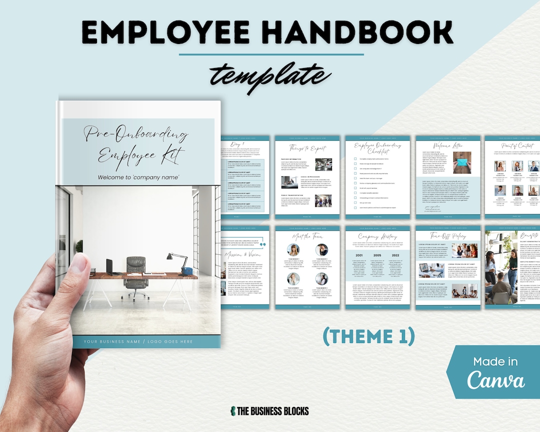 Employee Handbook Template HR Handbook Template Company Profile ...