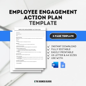 Employee Engagement Action Plan Template Human Resources Improving ...