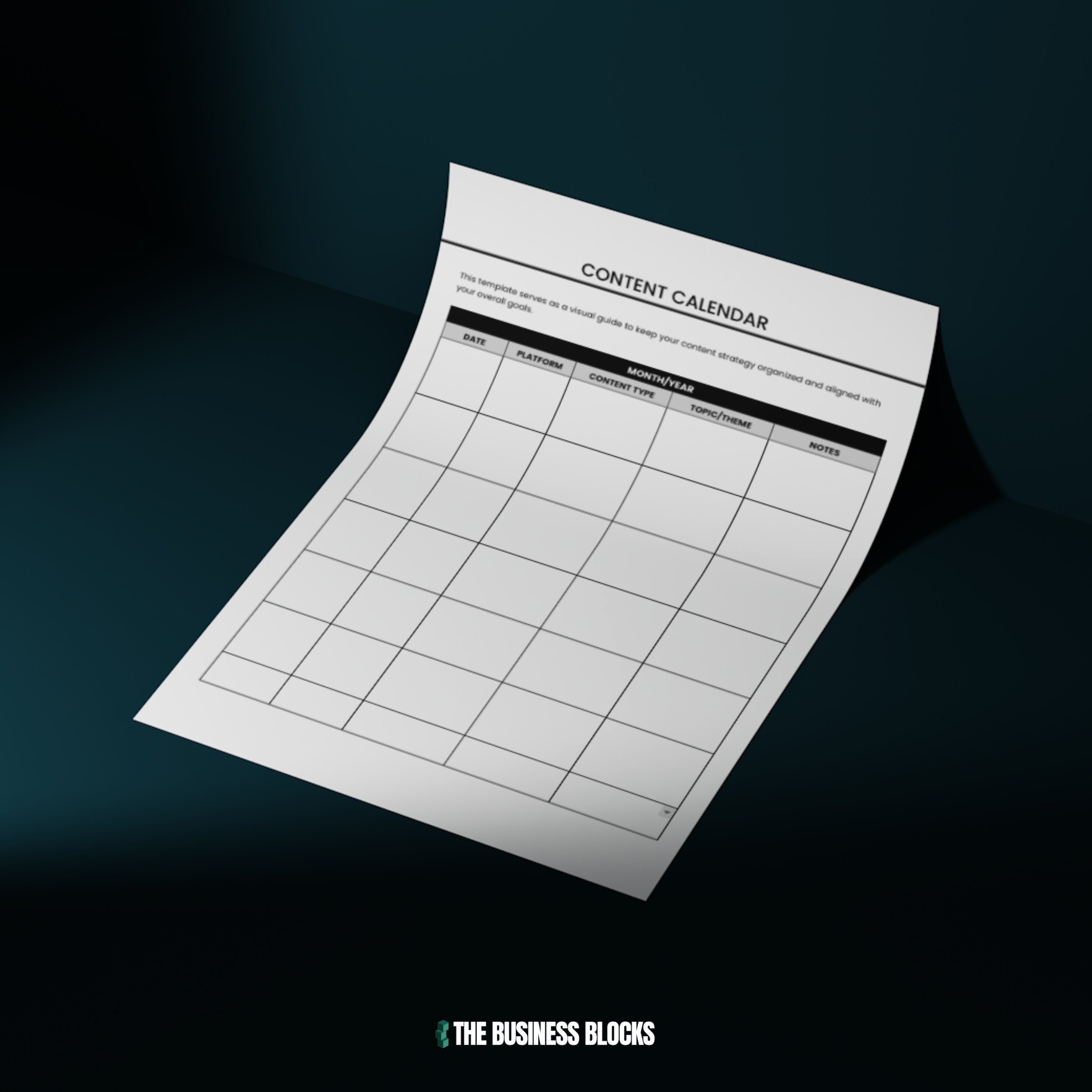 Content Calendar Template: Social Media Planner (google Docs, MS Word ...