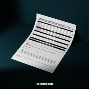 Legal Document Review Request Form Template Legal Review Request Form ...