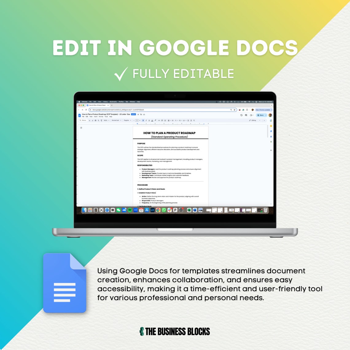 Product Roadmap SOP Template: Editable Planning Guide (google Docs, MS ...