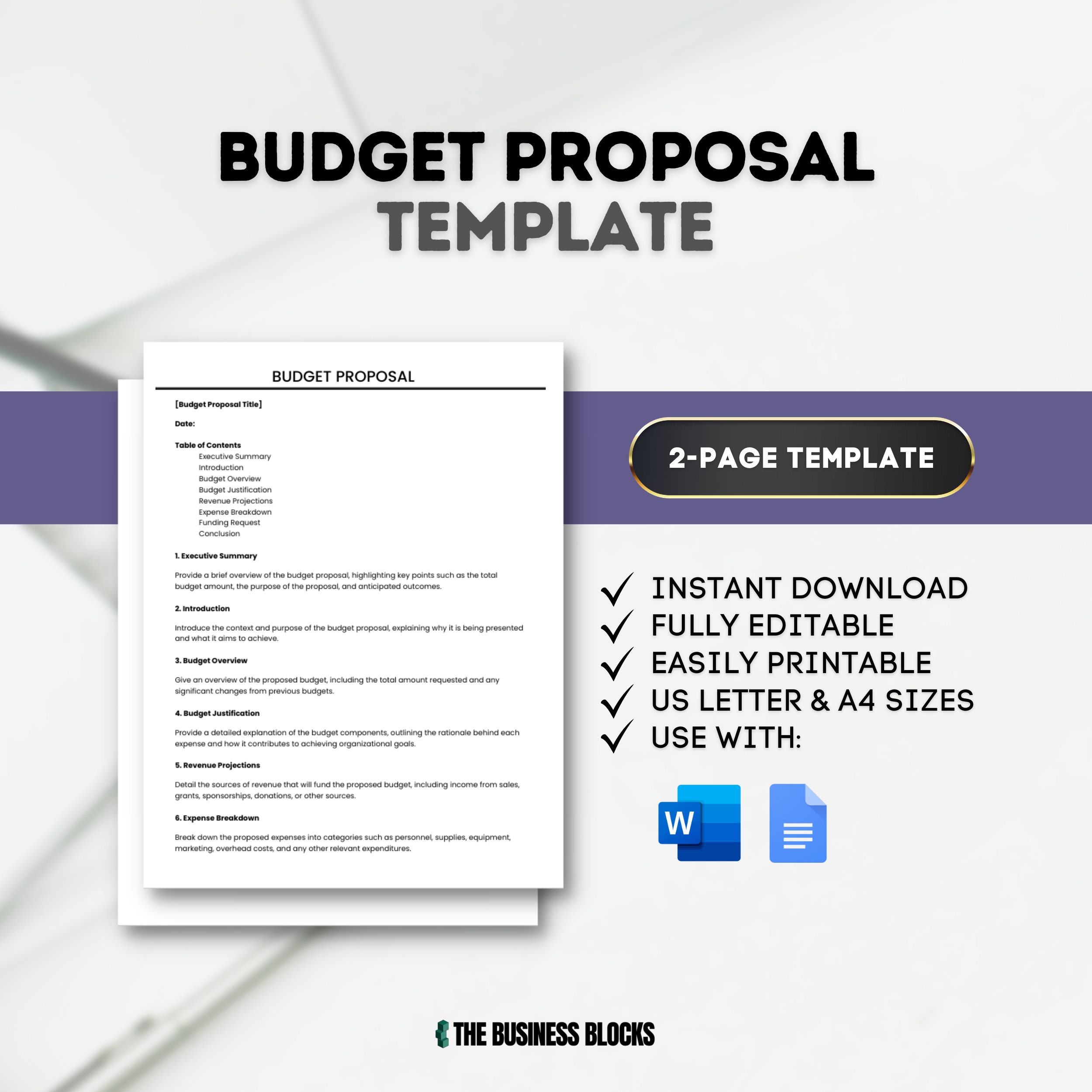 Expense Proposal Template