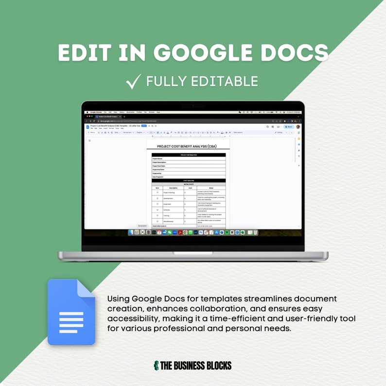 Project Cost Benefit Analysis Template: ROI & Financial Analysis ...