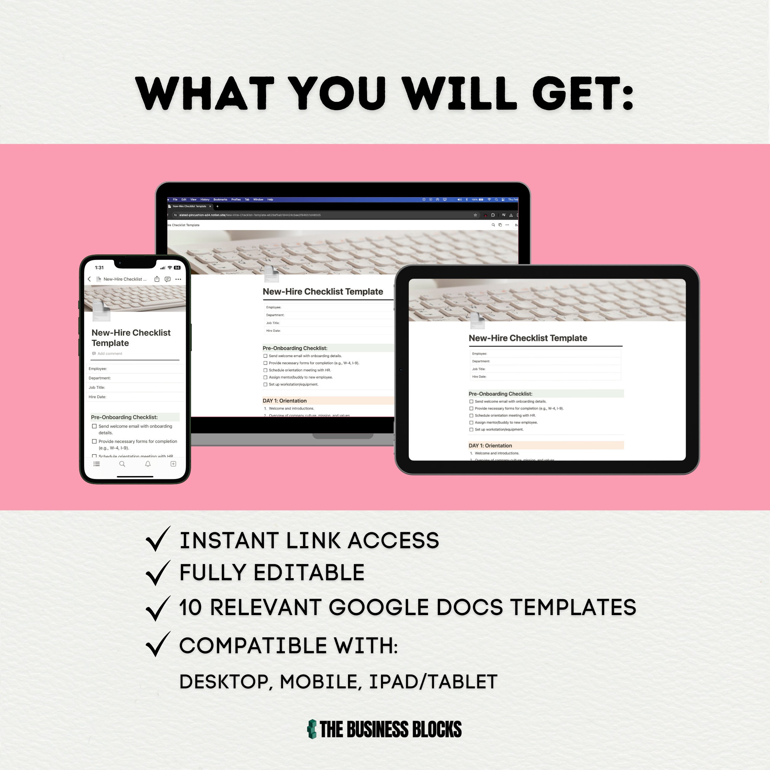 NOTION New-hire Checklist Template HR Onboarding Template Notion ...
