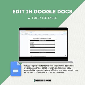 Proposal Revision Request Form Template (google Docs, MS Word) - Etsy
