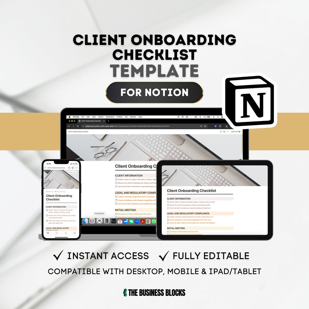 NOTION Client Onboarding Checklist Template Customer Onboarding Process for Notion Client ...