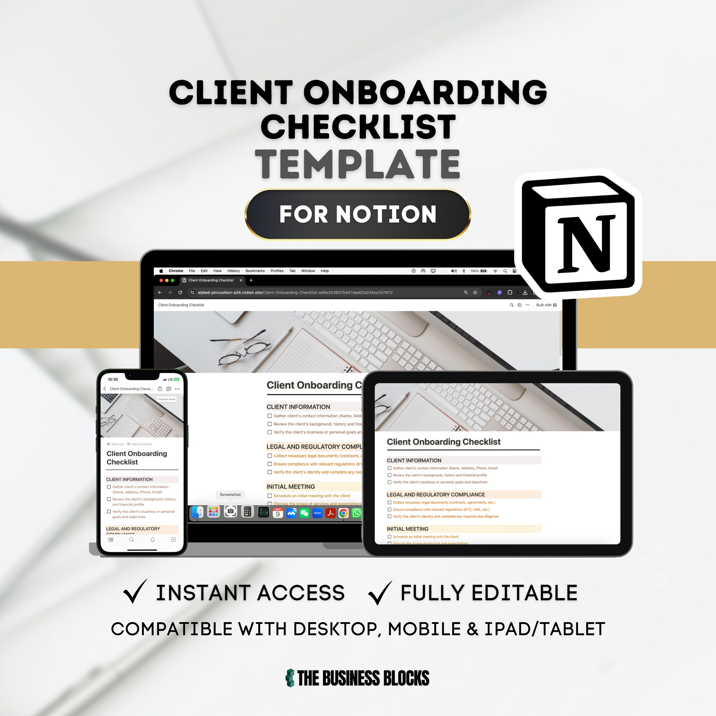 NOTION Client Onboarding Checklist Template Customer Onboarding Process for Notion Client ...