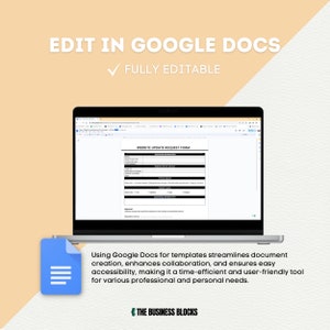Website Update Request Form Template (google Docs, MS Word) - Etsy