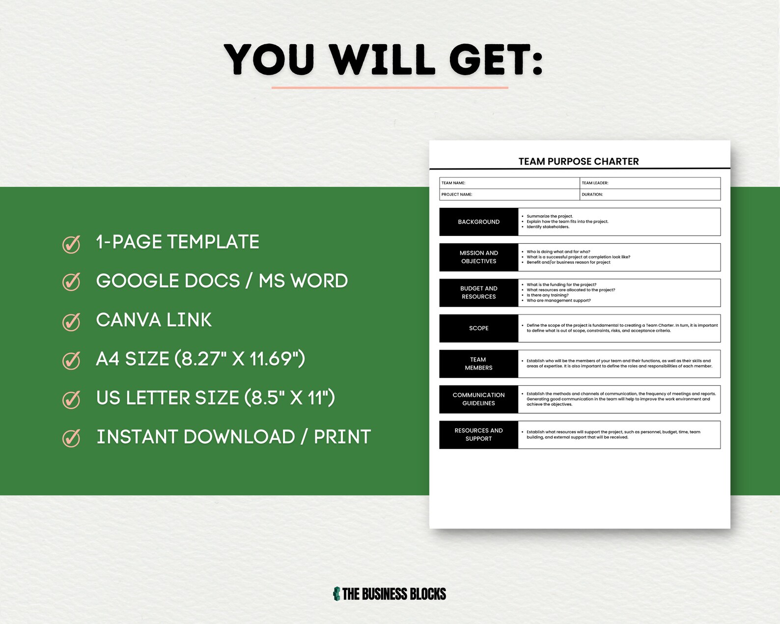 Project Charter Template Project Status Report Team Charter Project ...