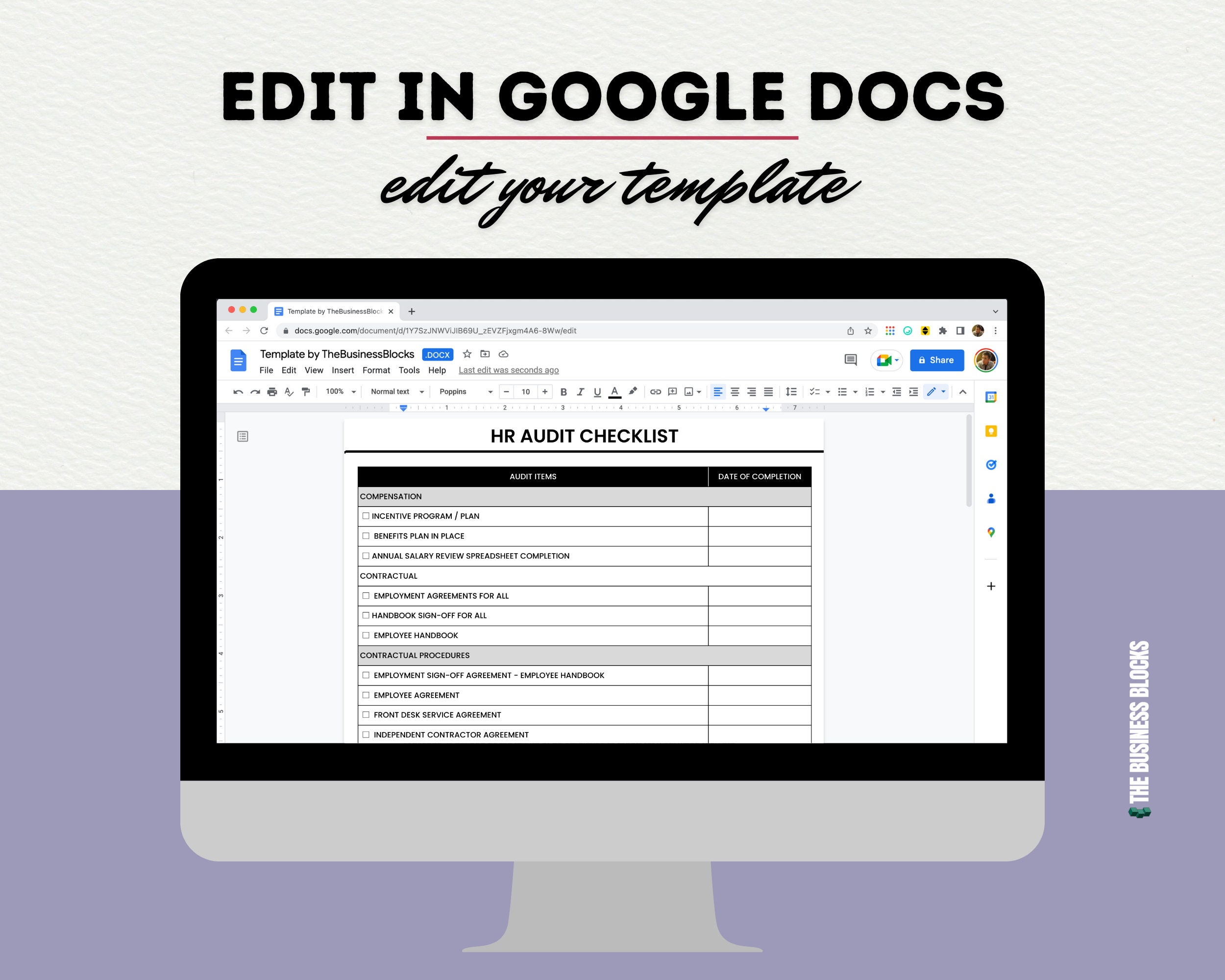 HR Audit Checklist Template: Employee File Audit (canva, Google Docs ...