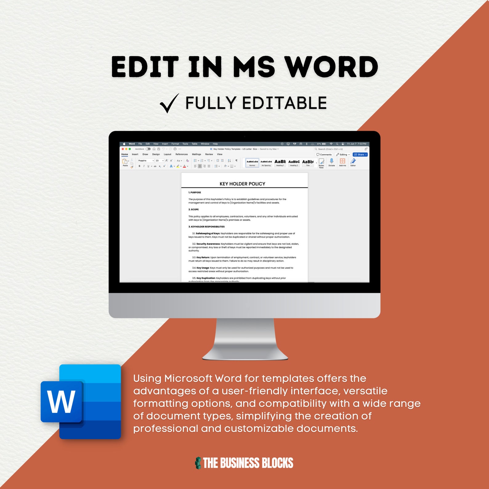 Key Holder Policy Template Key Holder Agreement Key Holder ...