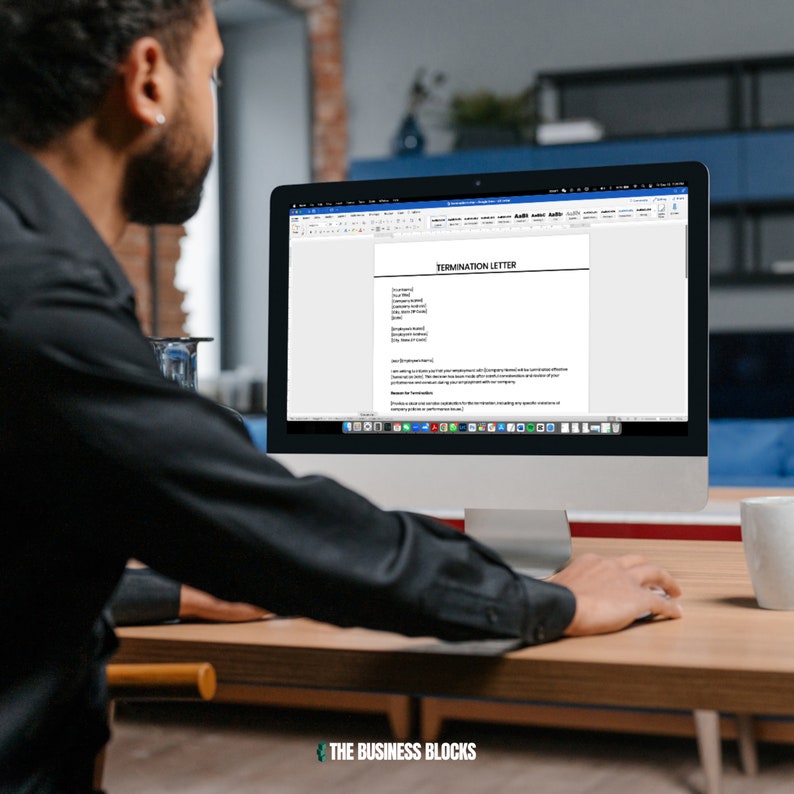 Termination Letter Template: HR Employee Exit (google Docs, MS Word) - Etsy