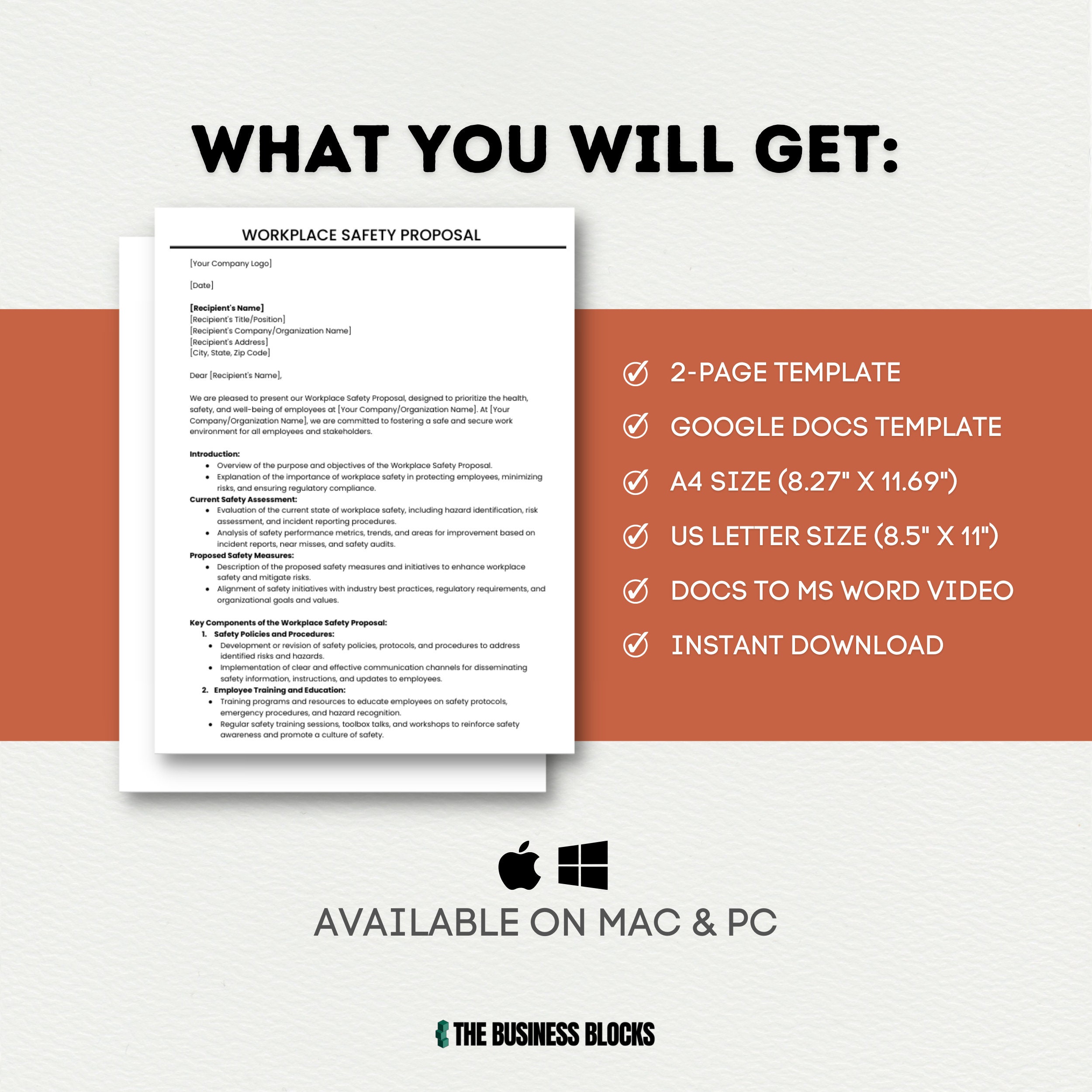 Workplace Safety Proposal Template: Editable in Google Docs, MS Word ...