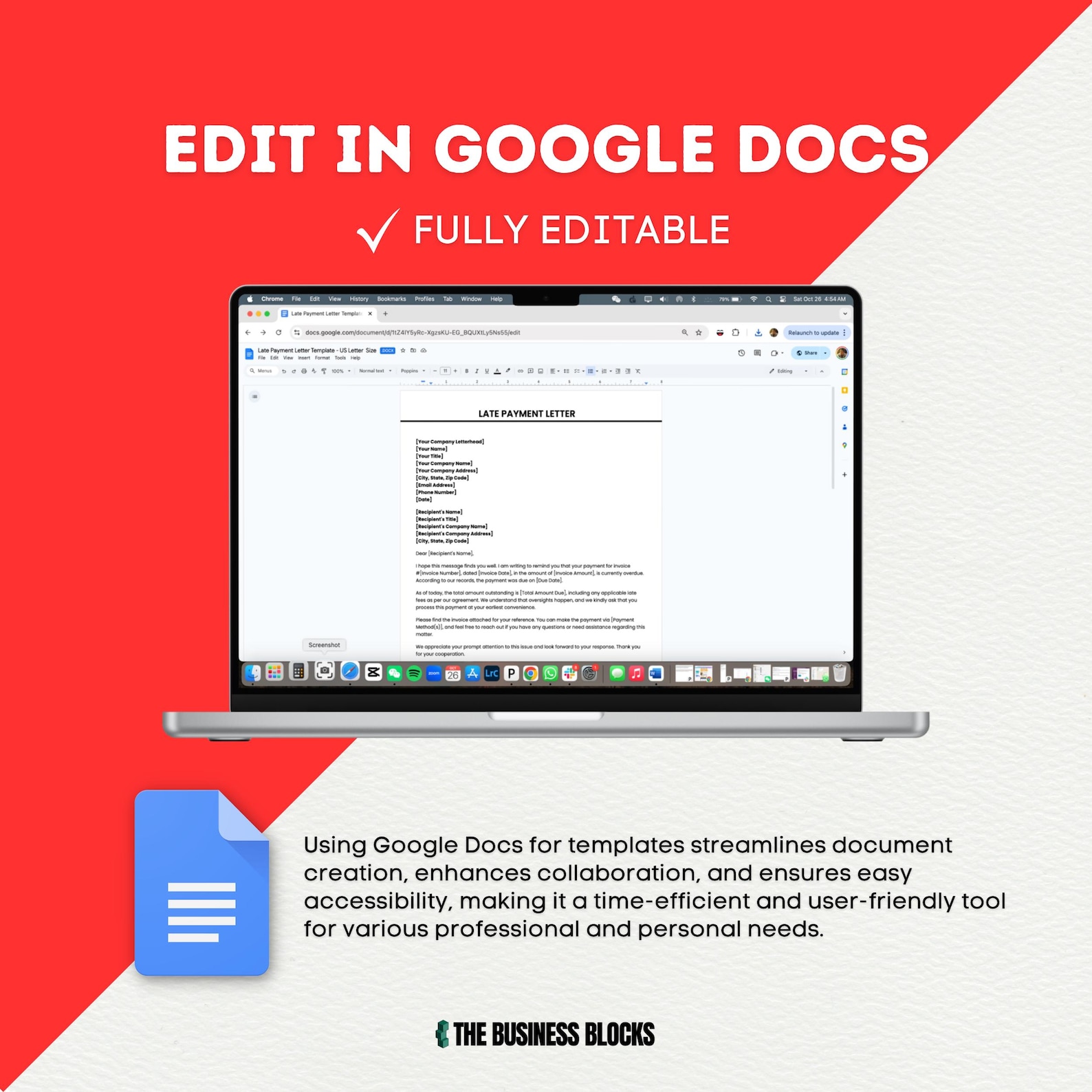Late Payment Letter Template: Invoice Follow-up (google Docs, MS Word ...
