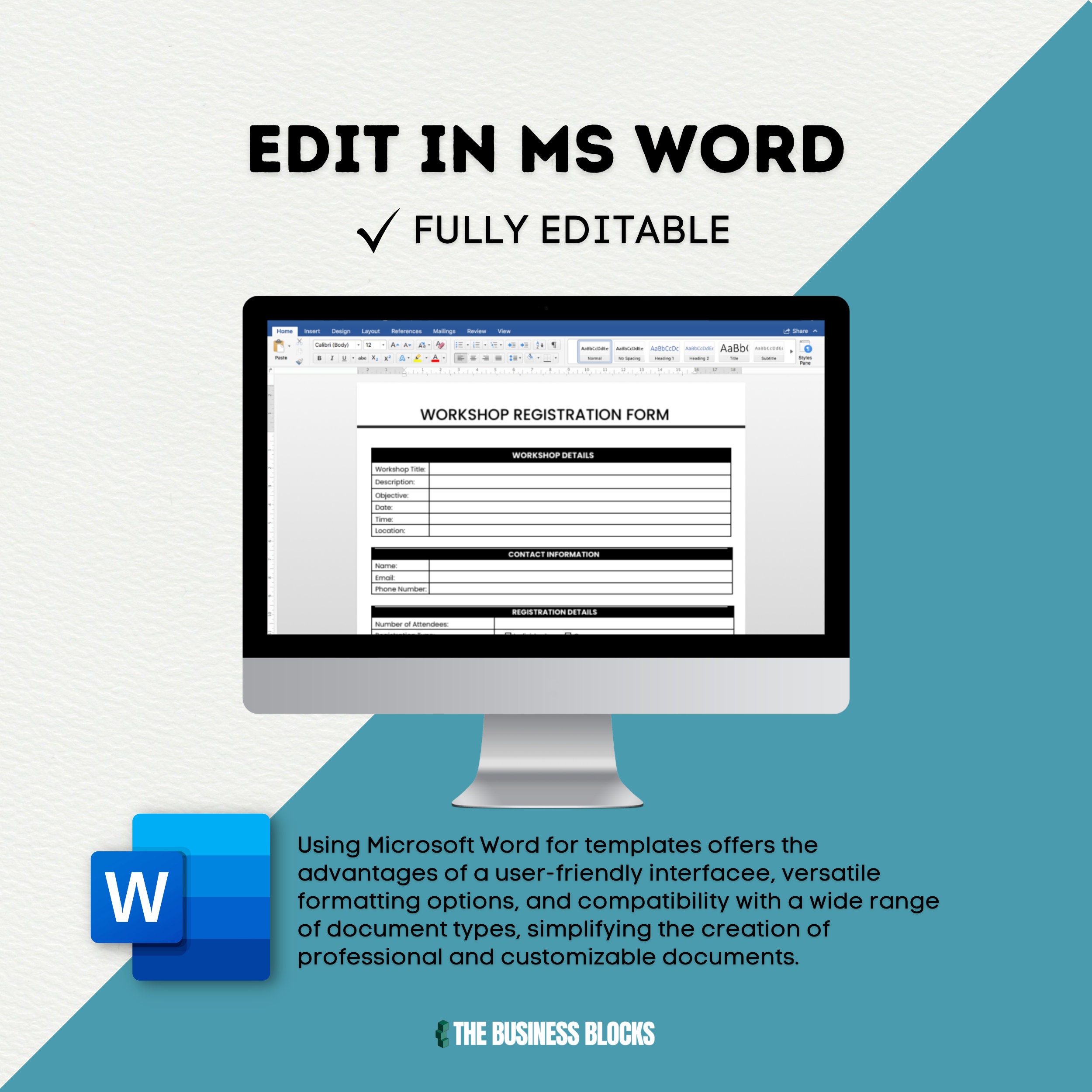 Workshop Registration Form Template: Editable Sign-up (digital Download ...