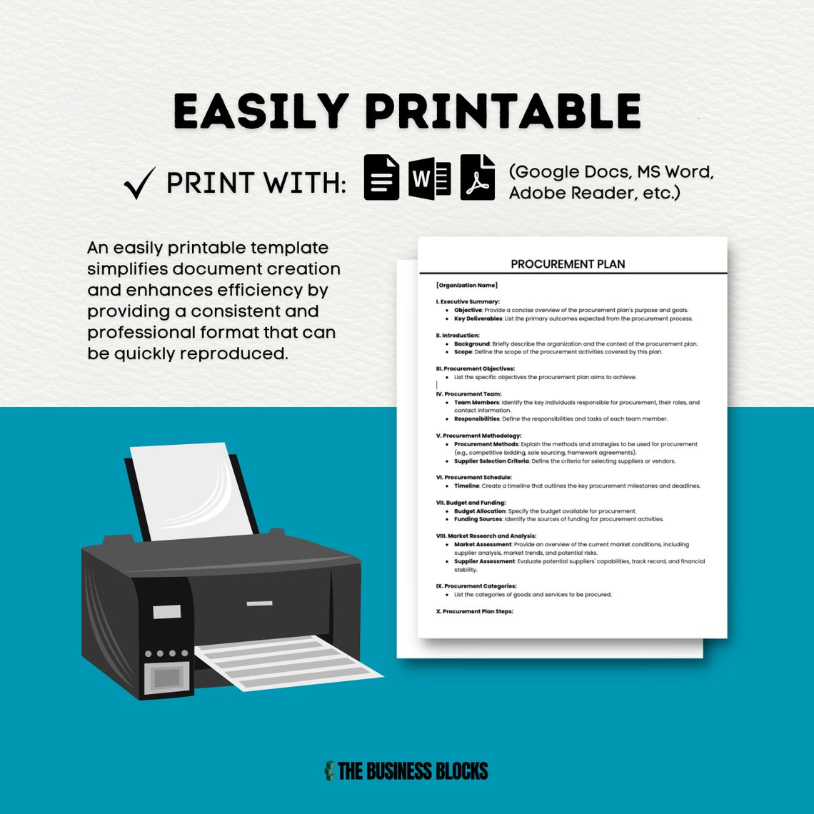Procurement Plan Template Procurement Strategy Template Procurement ...