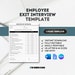 Employee Exit Interview Template Human Resources Templates Employee ...