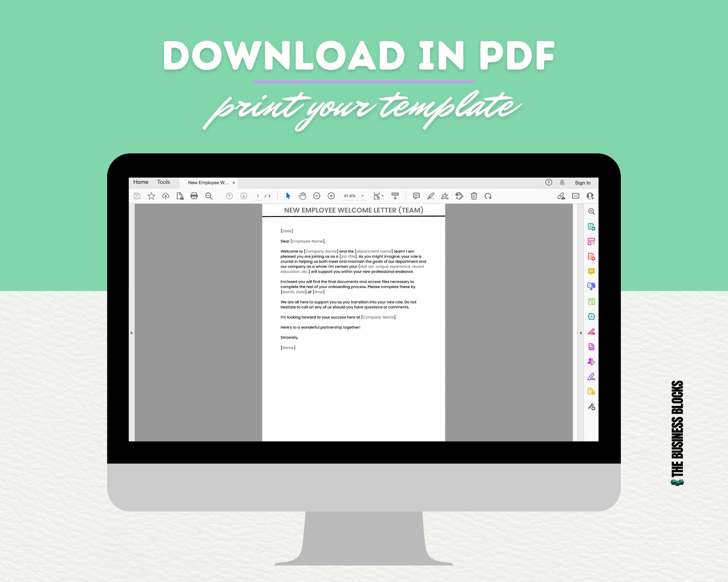 New Employee Welcome Letter Template: Editable Onboarding (canva ...