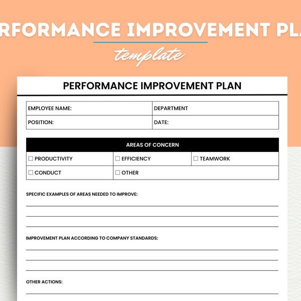 Performance Plan Pip - Etsy